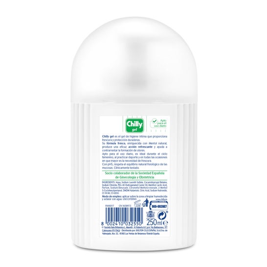 Chilly® gel higiene íntima refrescante 250ml | PromoFarma