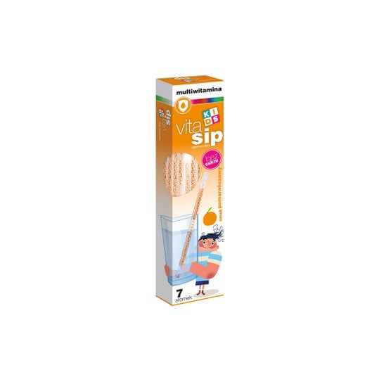 Vitasip Kids Calcium Straws Orange 7pcs | PromoFarma