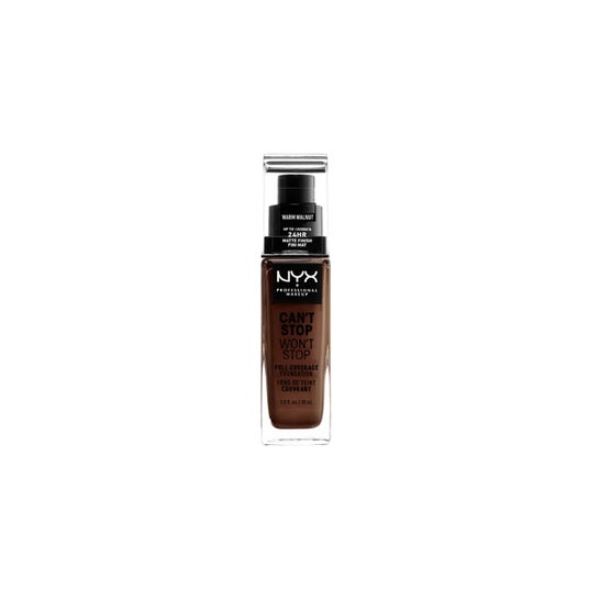 Nyx Can't Stop Won't Stop Foundation Warm Walnut 30ml | PromoFarma