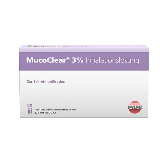 Pari Mucoclear 3% Solução Inalatória Salina Hipertónica 20x4ml | PromoFarma