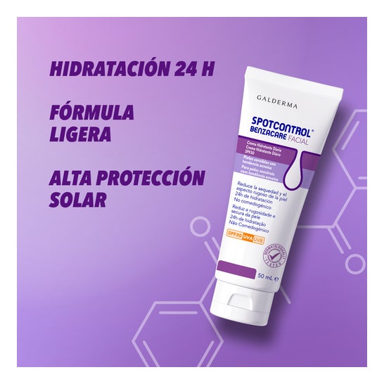 Benzacare Spotcontrol Facial Moisturising Cream Spf30 50ml | PromoFarma