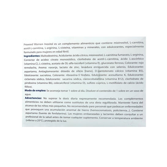 Proxeed Inositol Women 30 sobres | PromoFarma
