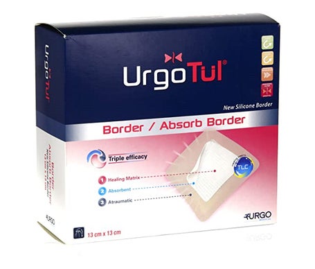 Urgotul Absorb Border Dressing 13x13cm 16uts | PromoFarma