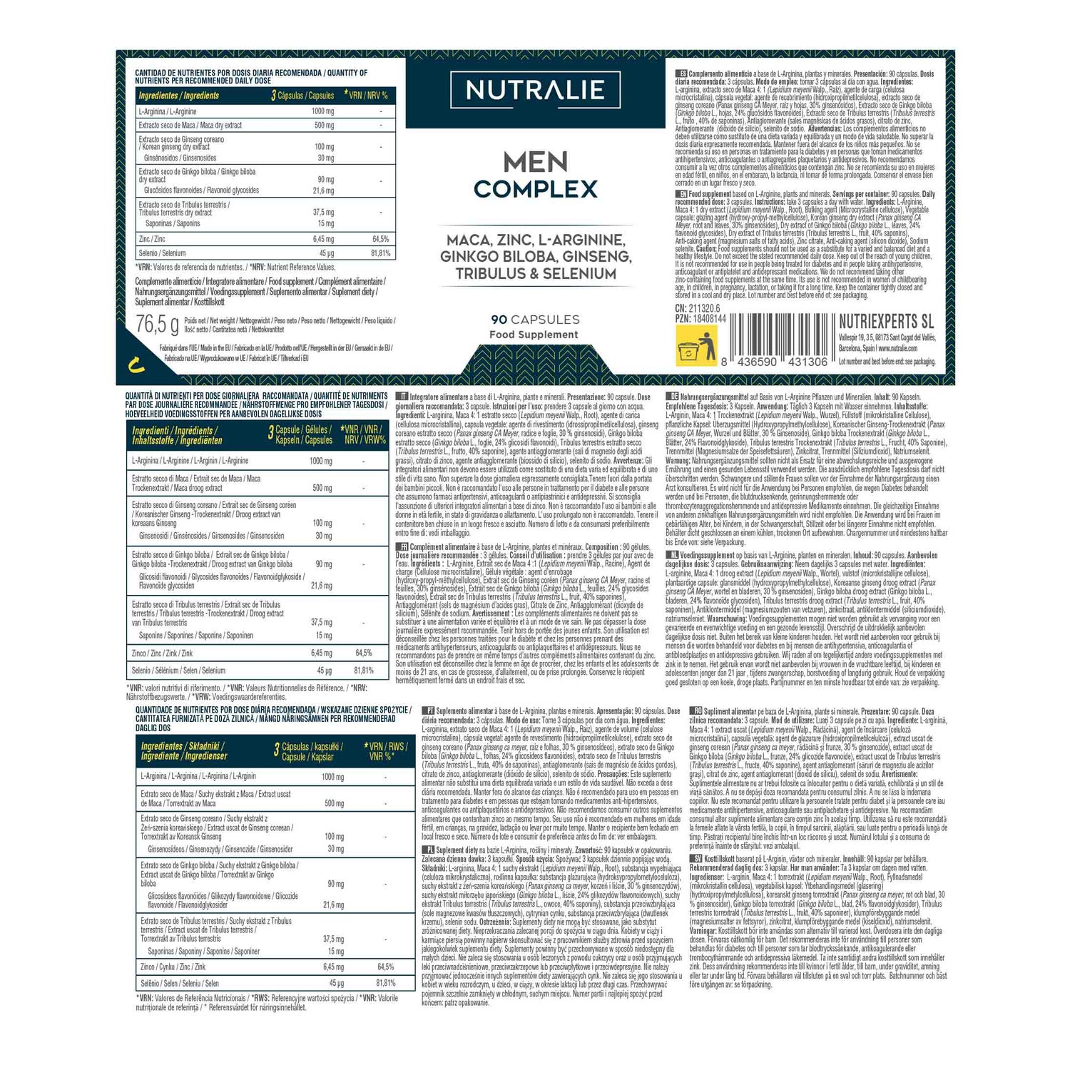 Nutralie Men Complex 90caps | PromoFarma