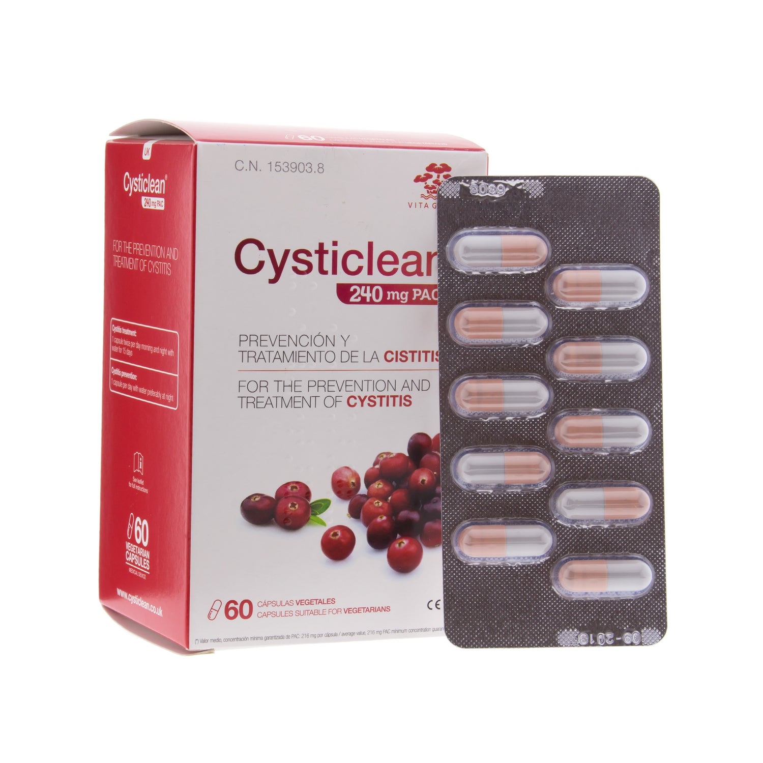 Cysticlean 240mg 60caps | PromoFarma