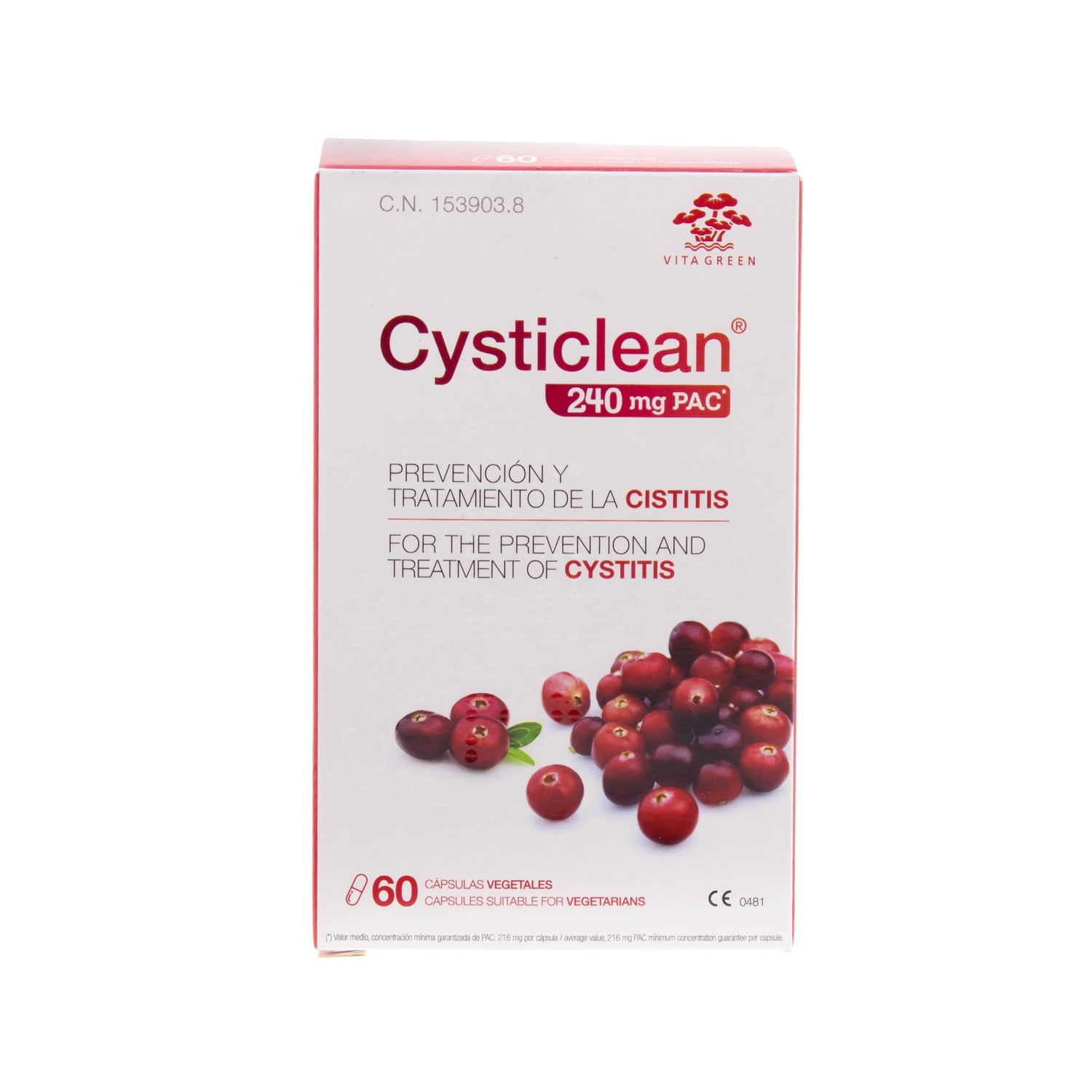 Cysticlean 240mg 60caps | PromoFarma