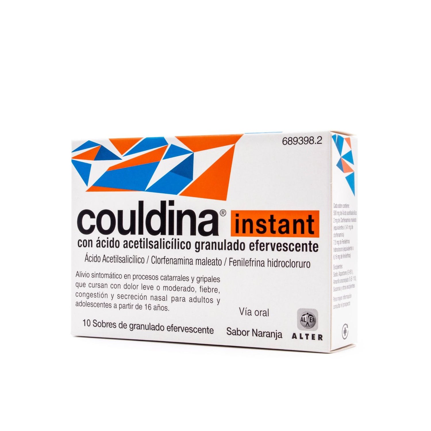 Couldina Instant con Ácido Acetilsalicílico Granulado 10 sobres ...